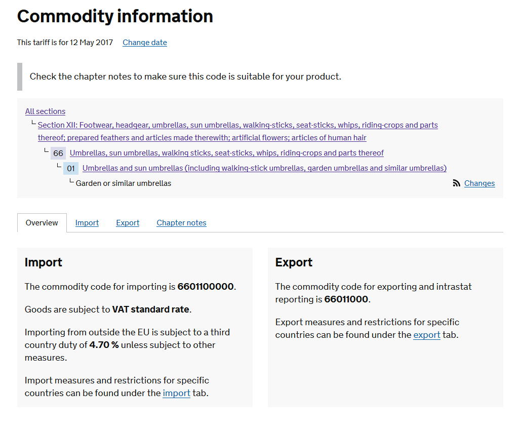 HMRC's Trade Tariff Website Help | Shippo LCL Shipping
